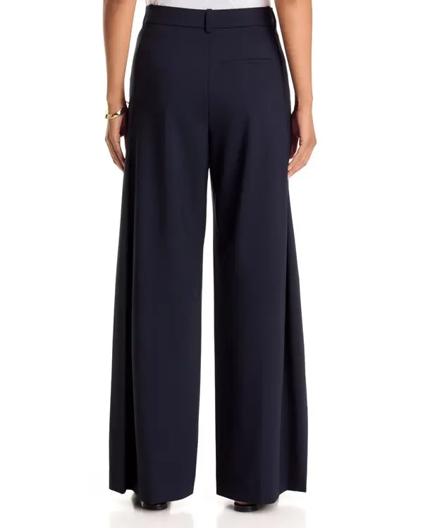 Theory Wool Stretch Back Pleat Classic Trousers
