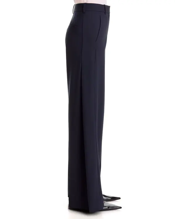 Theory Wool Stretch Back Pleat Classic Trousers