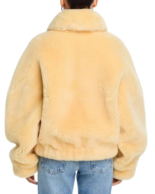 Helmut Lang Shearling Bomber Jacket