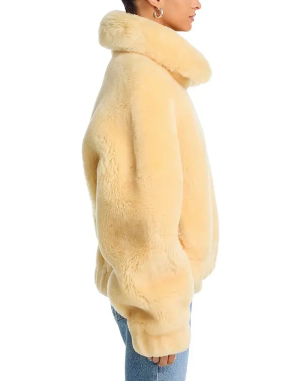 Helmut Lang Shearling Bomber Jacket