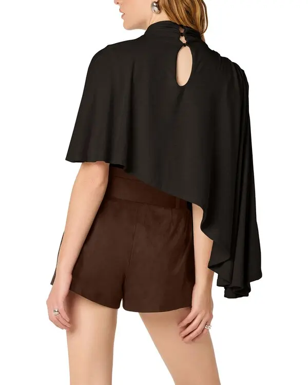 Astr The Label Asymmetric Hem Poncho Top