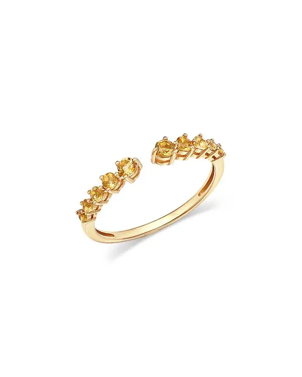 Bloomingdale'S Gemstone Open Ring In 14k Yellow Gold - Citrine