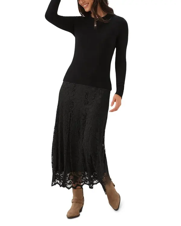 Karen Kane Petites Lace Midi Skirt