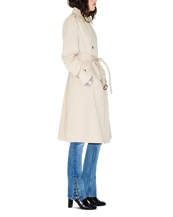 RE/DONE Cara Belted Trench Coat