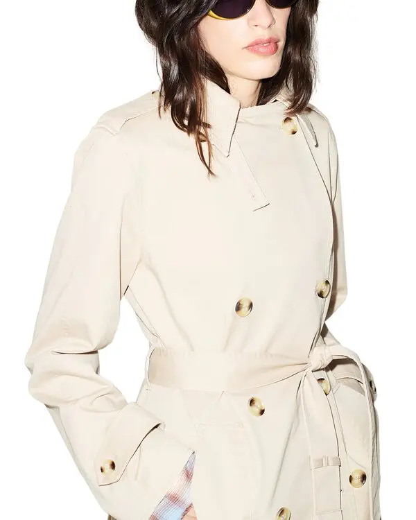 RE/DONE Cara Belted Trench Coat