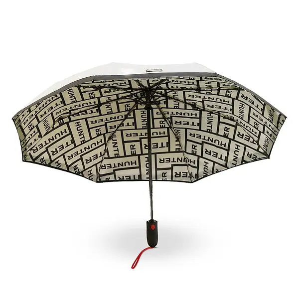 HUNTER LUGGAGE Hunter Double Sided Compact Umbrella - Island Fossil/hunter Logo