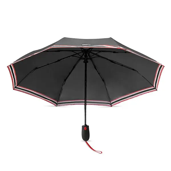 HUNTER LUGGAGE Hunter Signature Stripe Compact Umbrella - Black