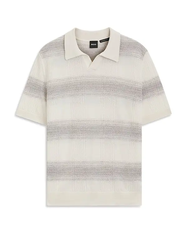 BOSS C-lamoroso Virgin Wool Sweater Polo - Open White