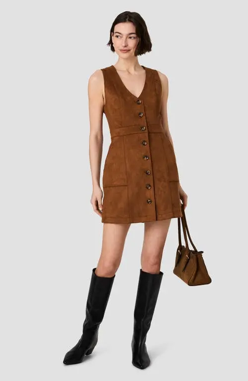 French Connection Laney Faux Suede Minidress
