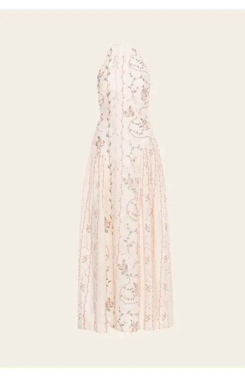 Agua Bendita Balsa Navegante Midi Dress - Ivory