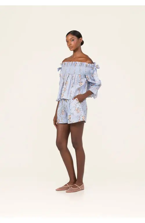 Agua Bendita Maratea Navegante High-waisted Printed Shorts