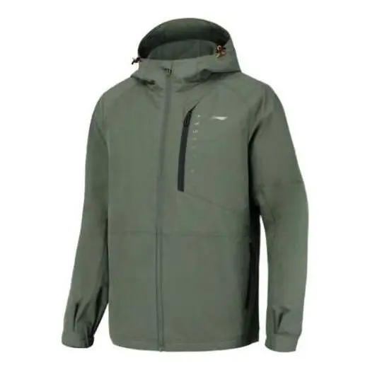 LI-NING Logo 3-in-1 Polar Fleece Sports Windbreaker - Green