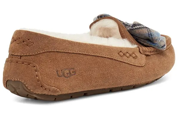 UGG Ansley Plaid Bow Moccasins