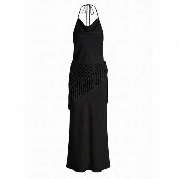 TOHEN Manon Beaded Scarf Dress