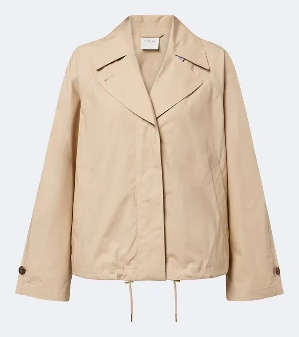 Varley Petra Cotton Poplin Jacket - Beige
