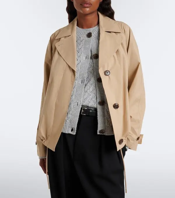 Varley Petra Cotton Poplin Jacket - Beige