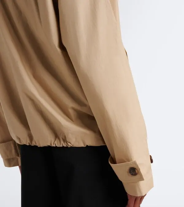 Varley Petra Cotton Poplin Jacket - Beige