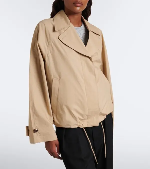 Varley Petra Cotton Poplin Jacket - Beige