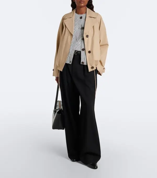 Varley Petra Cotton Poplin Jacket - Beige