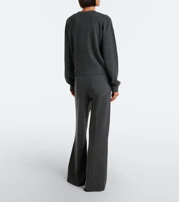 Victoria Beckham Wool And Cashmere Blend Sweatpants