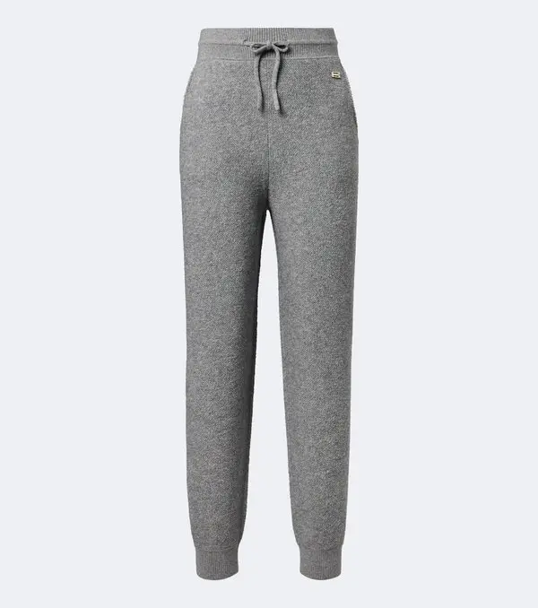 Victoria Beckham Wool And Cashmere Blend Sweatpants - Grey