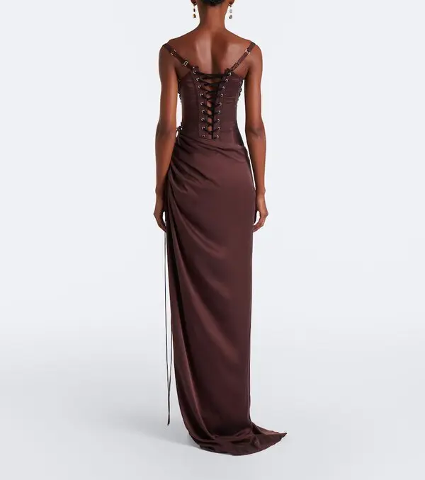 MARIA LUCIA HOHAN Ruched Corset Gown