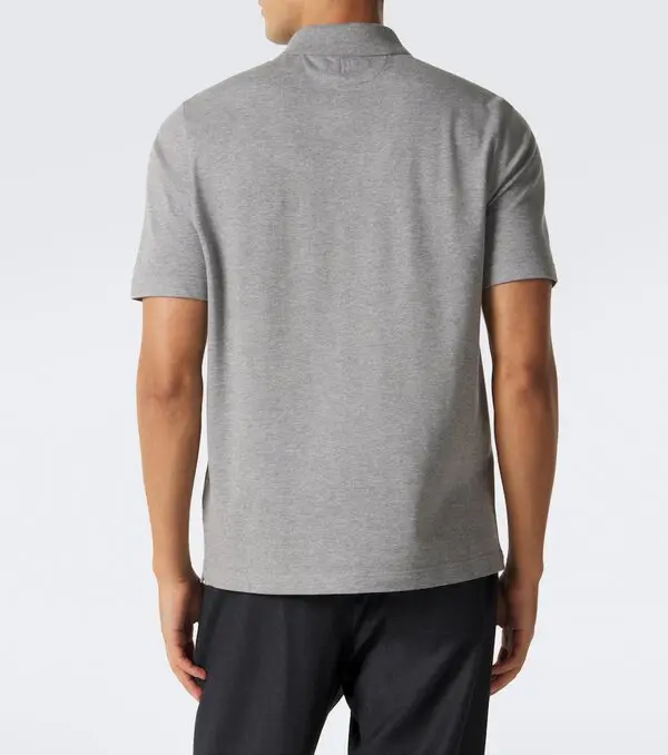 Canali Cotton And Cashmere Polo Sweater