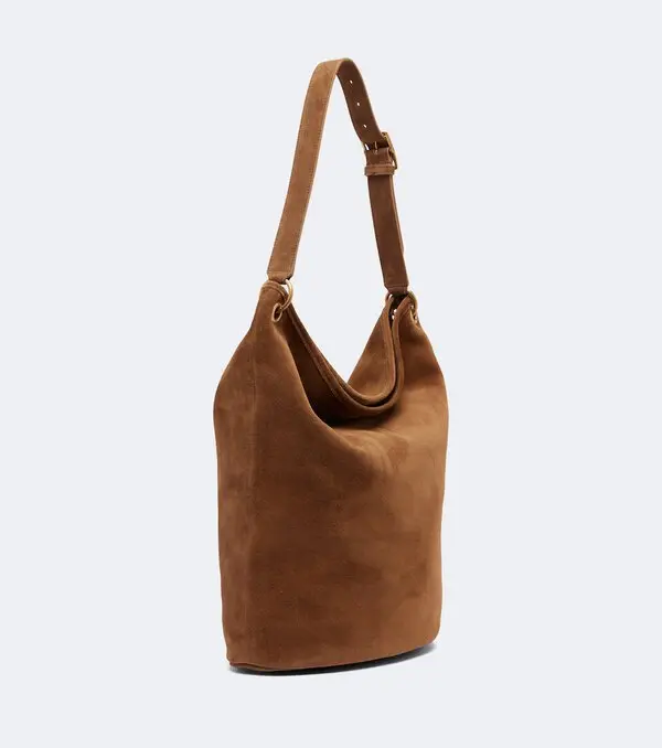 NILI LOTAN Cooper Medium Suede Shoulder Bag