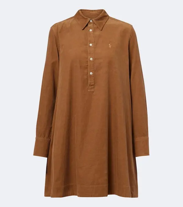 Polo Ralph Lauren Cotton Corduroy Minidress - Brown