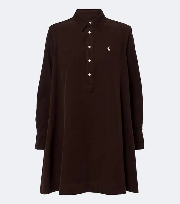 Polo Ralph Lauren Cotton Corduroy Minidress - Brown