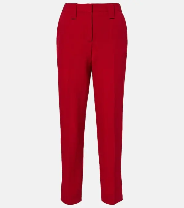 Versace Virgin Wool Slim Fit Trousers