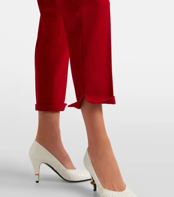 Versace Virgin Wool Slim Fit Trousers