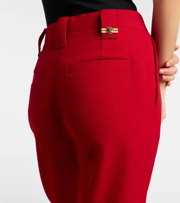 Versace Virgin Wool Slim Fit Trousers