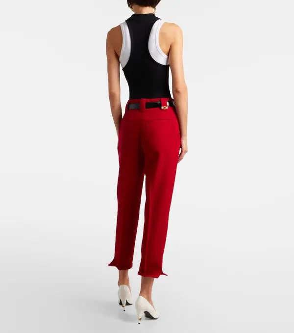 Versace Virgin Wool Slim Fit Trousers