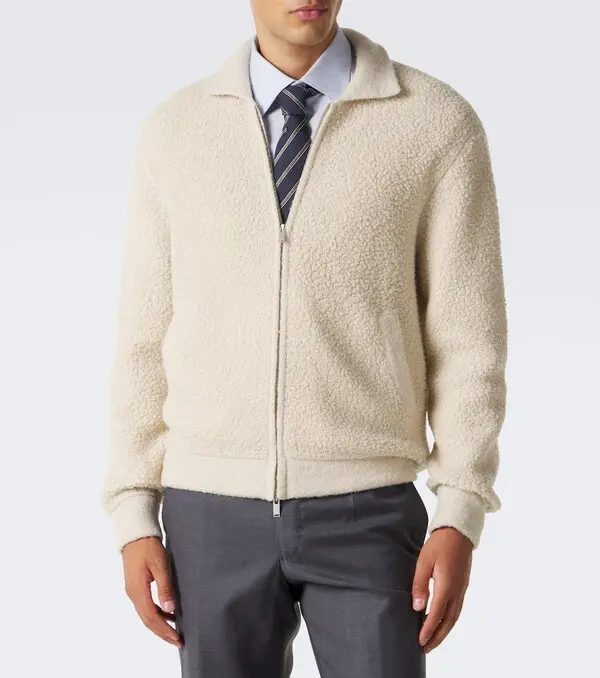 LARDINI Teddy Wool-blend Jacket