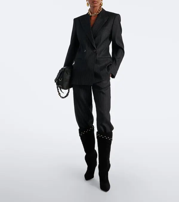 Isabel Marant Étoile Embellished Suede Knee-high Boots