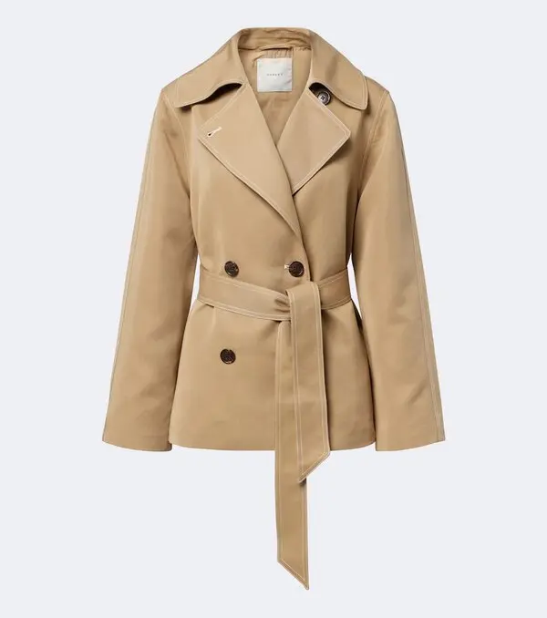 Varley Maddox Double-breasted Twill Jacket - Beige
