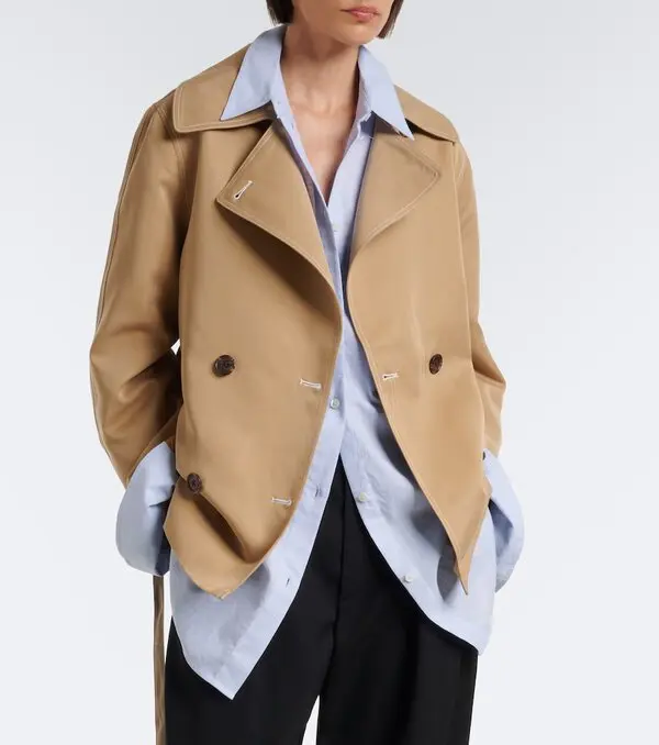 Varley Maddox Double-breasted Twill Jacket - Beige