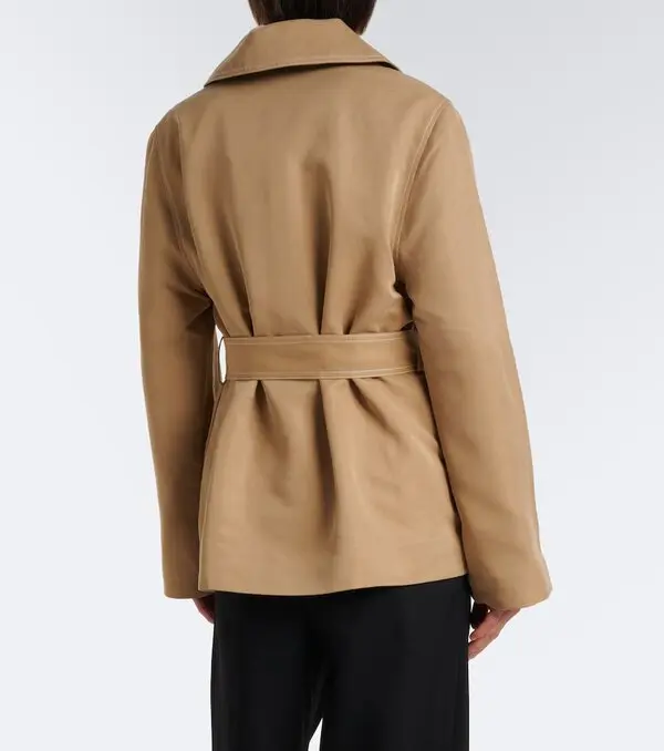 Varley Maddox Double-breasted Twill Jacket - Beige