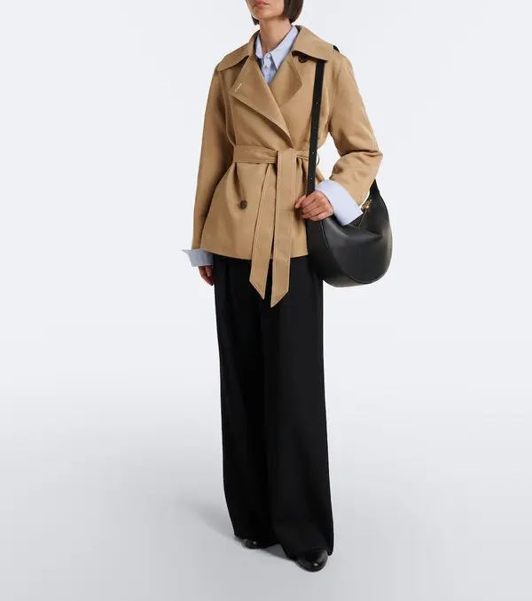 Varley Maddox Double-breasted Twill Jacket - Beige