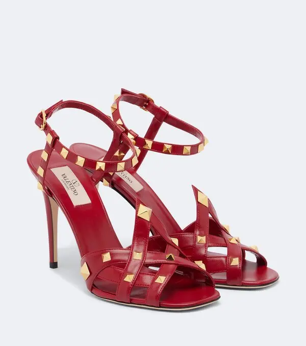 Valentino Garavani Studded Leather Slingback Sandals