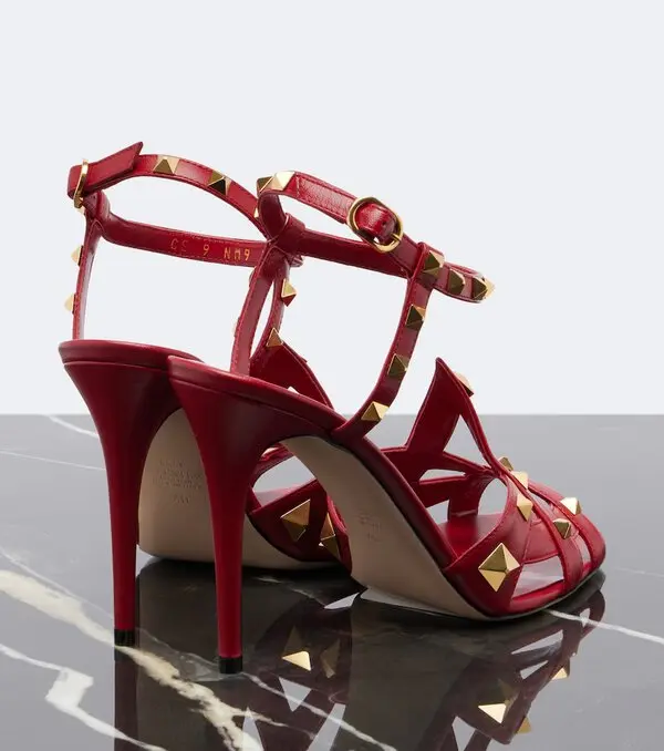 Valentino Garavani Studded Leather Slingback Sandals