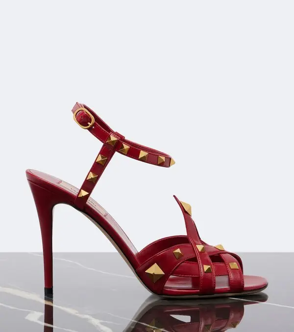 Valentino Garavani Studded Leather Slingback Sandals