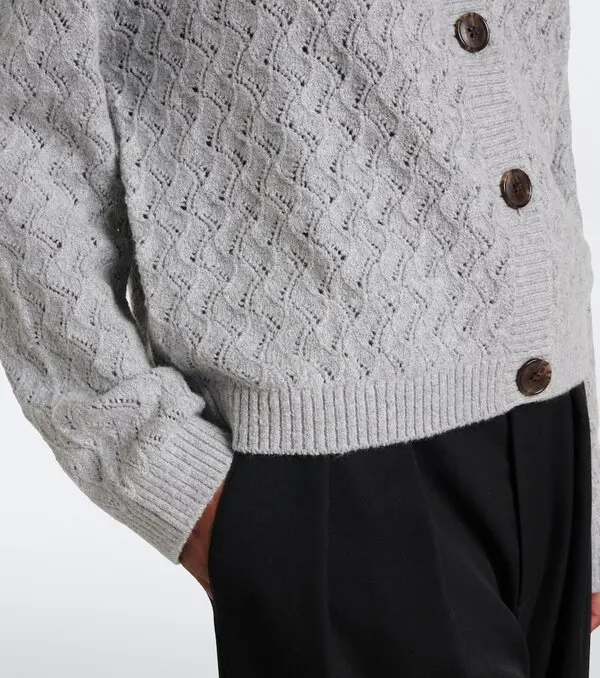 Varley Hossler Pointelle Cotton-blend Cardigan