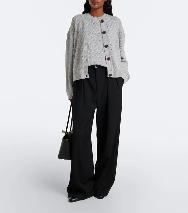 Varley Hossler Pointelle Cotton-blend Cardigan