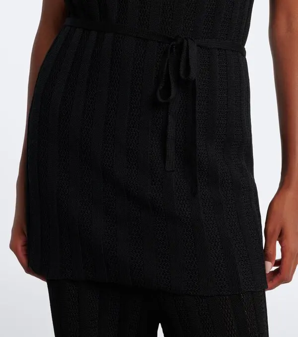 ERES Tangente Belted Knitted Top