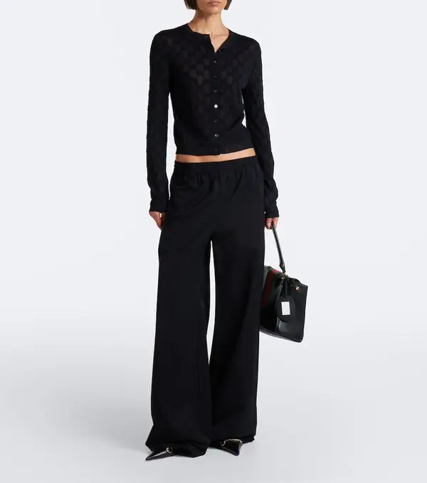 Gucci Technical Twill Wide-leg Pants
