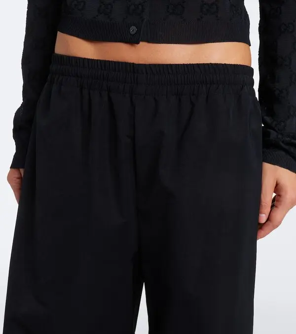 Gucci Technical Twill Wide-leg Pants