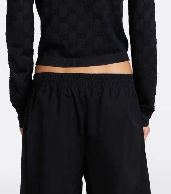 Gucci Technical Twill Wide-leg Pants