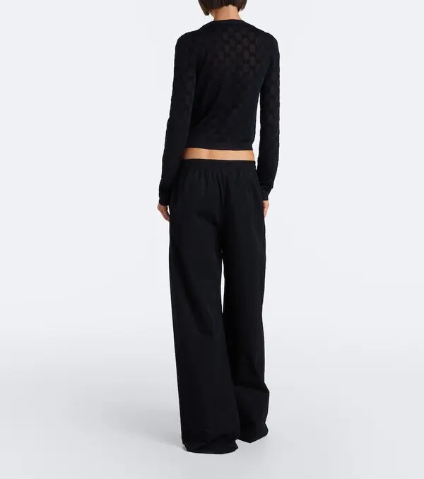 Gucci Technical Twill Wide-leg Pants